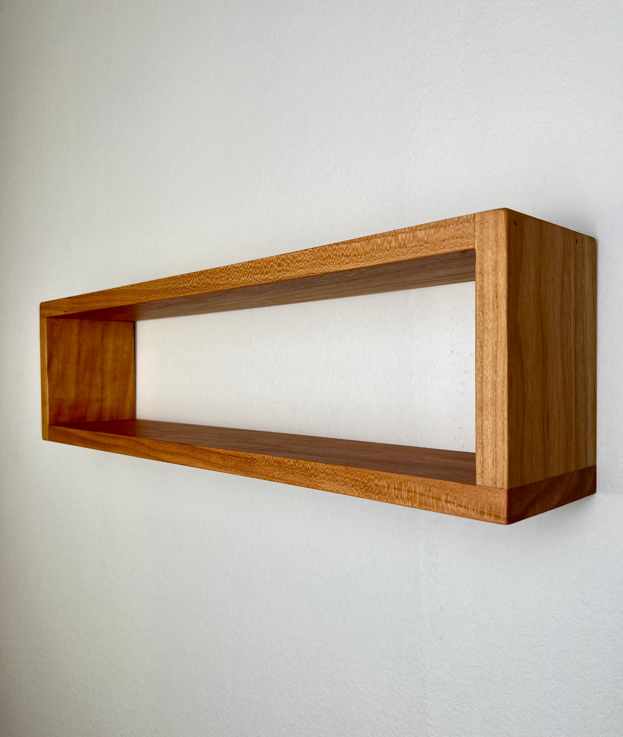 Hardwood Floating Rectangle Shelf – Beaver Lake Wood Co.